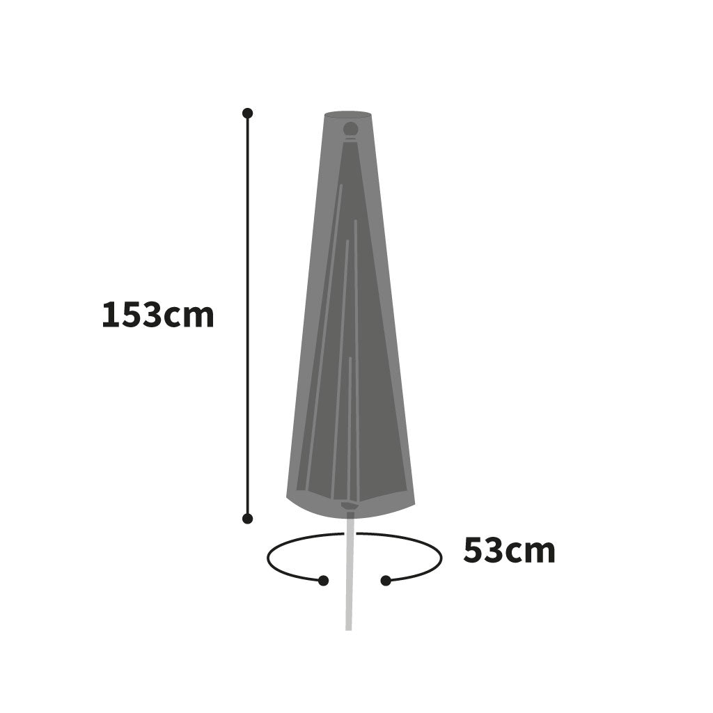 Protector 6000 Large Parasol Cover - Storm Black – Garden Cover Store
