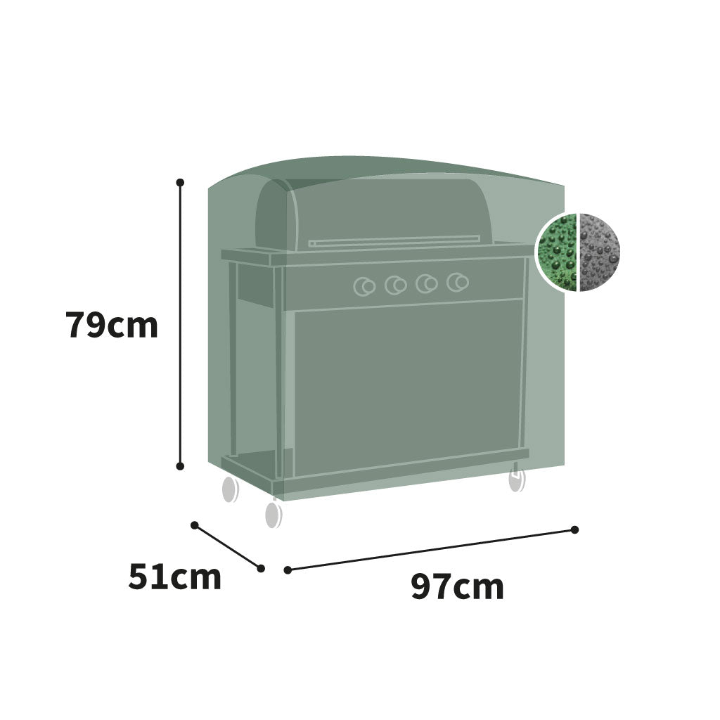 Protector 2000 - Trolley Barbecue Cover - Green/Black – Garden Cover Store